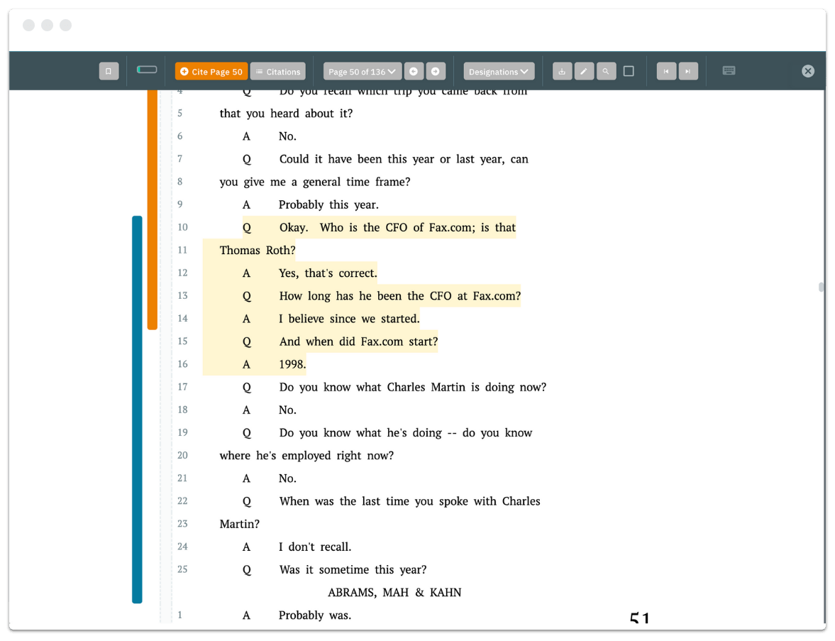 Deposition & Transcript Management Software | CaseFleet
