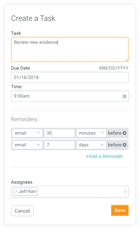 Task Management, with Reminders