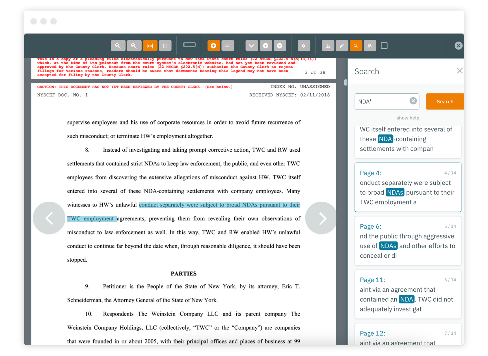 Legal Document Reviewer Software | CaseFleet