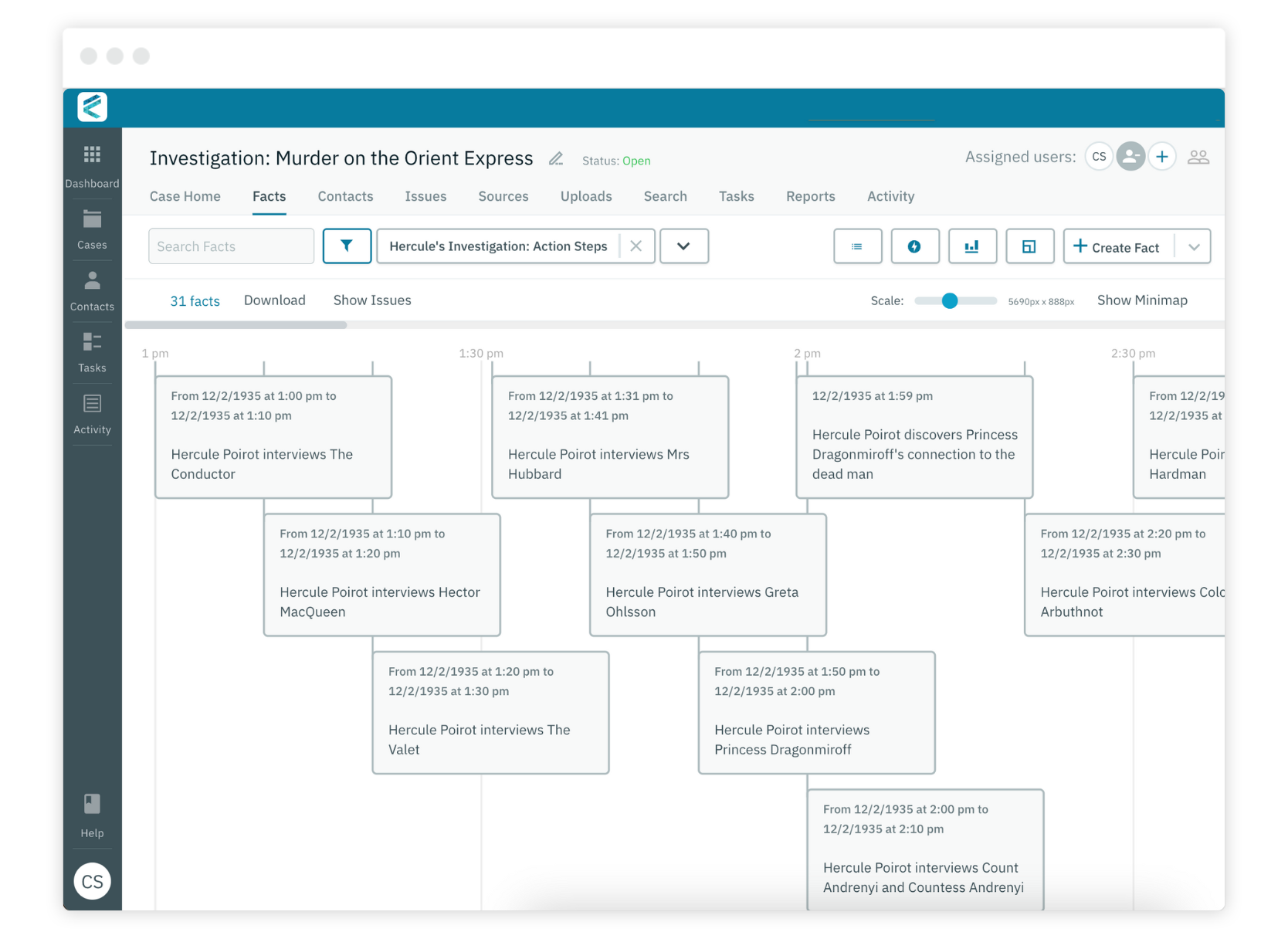 Timeline Maker - Timeline Software for Lawyers & More | Casefleet