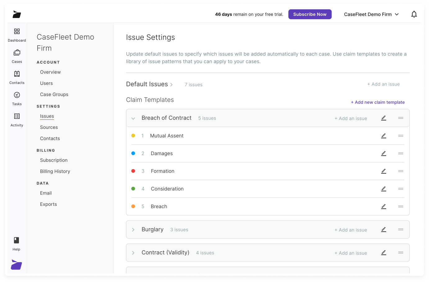 Case Outlines | CaseFleet