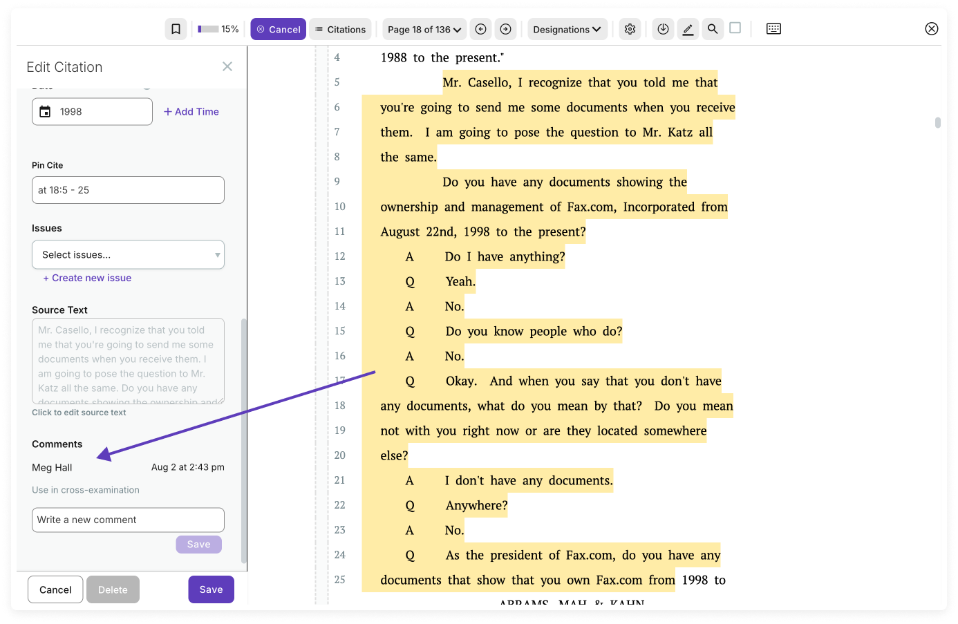 Deposition & Transcript Management Software | CaseFleet