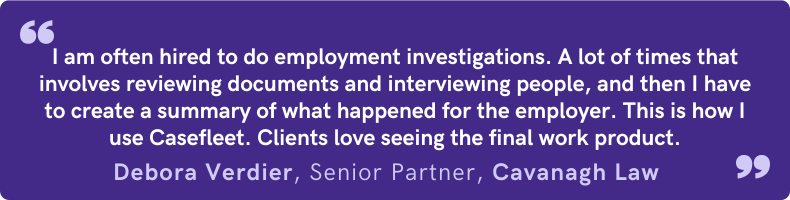 Why Attorneys Choose Casefleet to Prepare Fact Chronologies