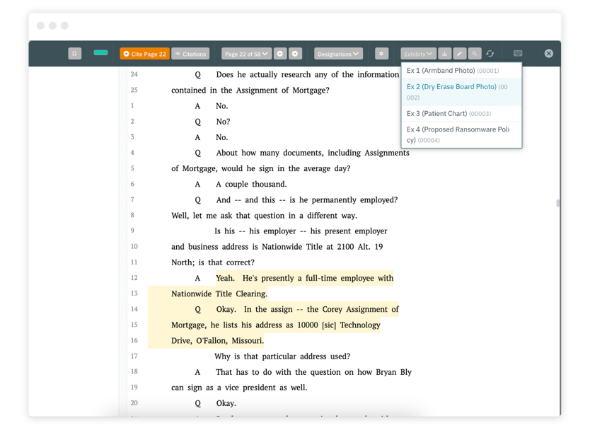 Deposition & Transcript Management Software | CaseFleet