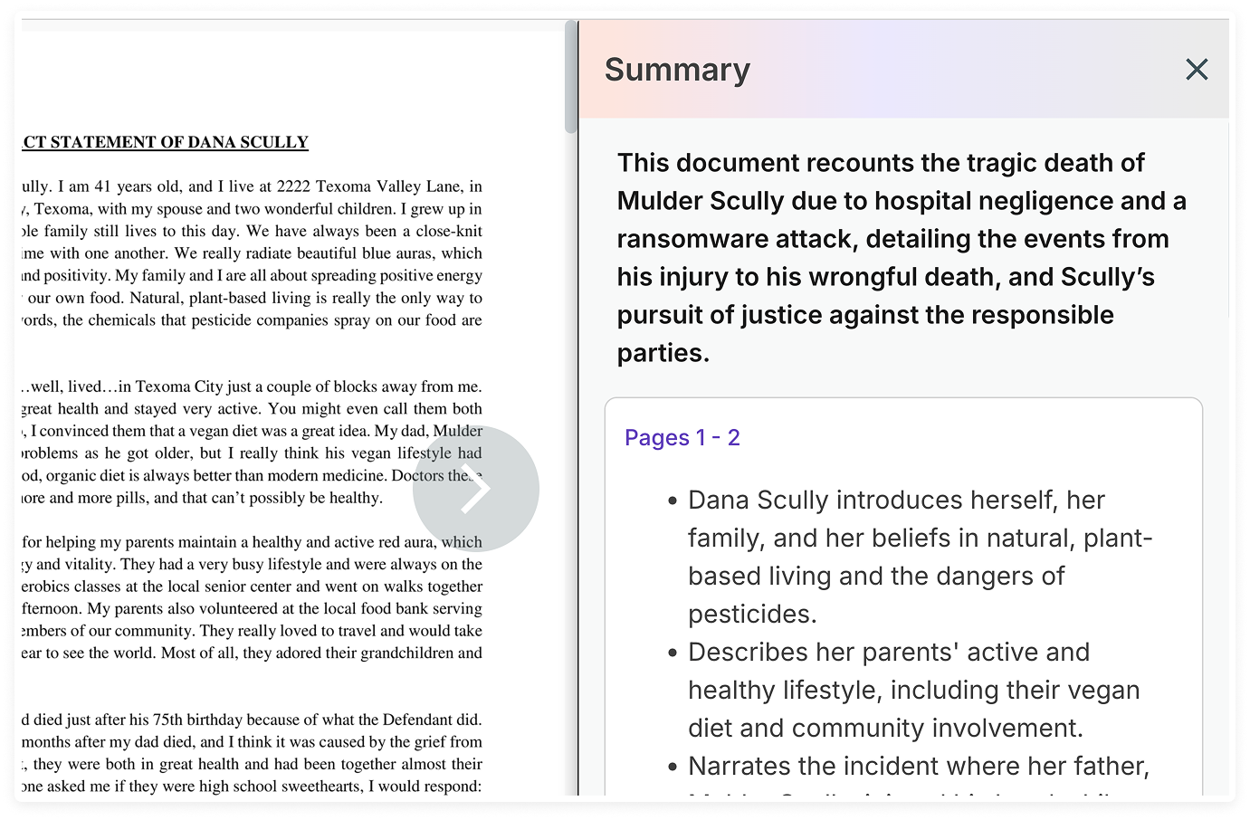 AI Document Summarization Software: Legal Document Review | Casefleet
